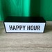 Happy Hour Sign - Kitchen and Bar Table and Wall Decor - Tiki Bar Beach ...