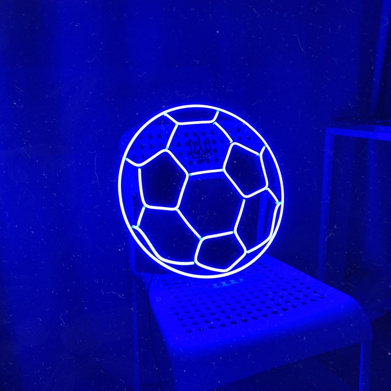 Soccer Ball LED Neon Sign | Football | Sport Decor for Kids Room ...