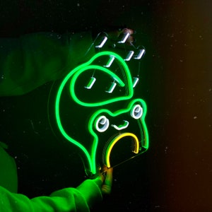 Cute Toad Frog LED Neon Sign | Animal Wall Art, Bedroom Decor Teens ...