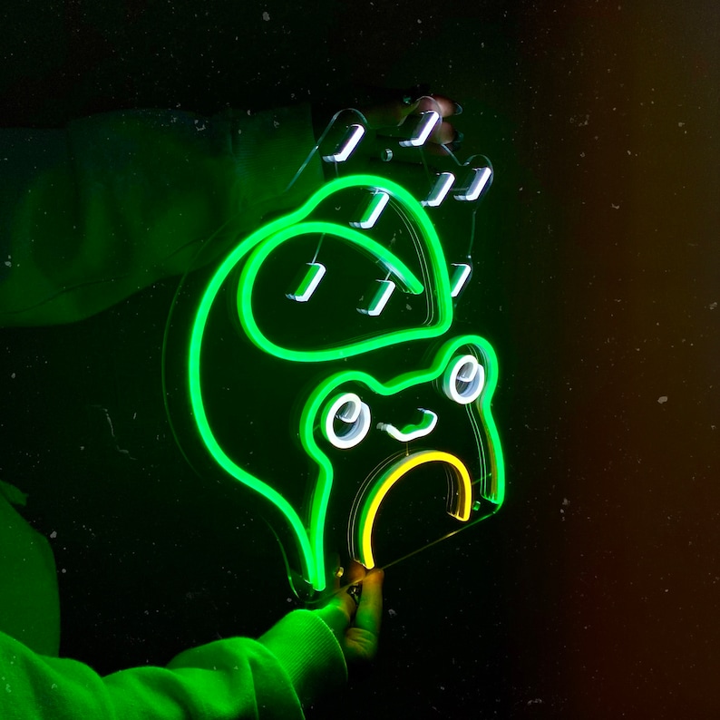 Cute Toad Frog LED Neon Sign Animal Wall Art Bedroom Decor - Etsy