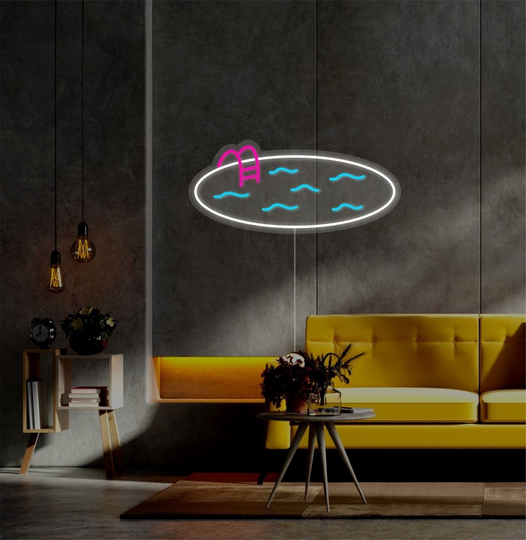 Swimming Pool LED Neon Sign Pool House Decor Beach House - Etsy