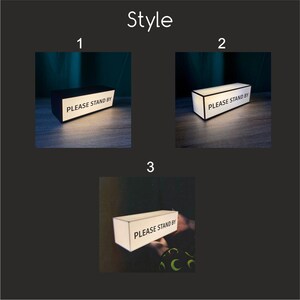 Please Stand by Sign | Navigation Wall Decor for Business | USB Powered ...