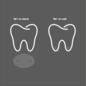 Dazzling Tooth LED Neon Sign Dental Office Decor Unique Gifts for ...