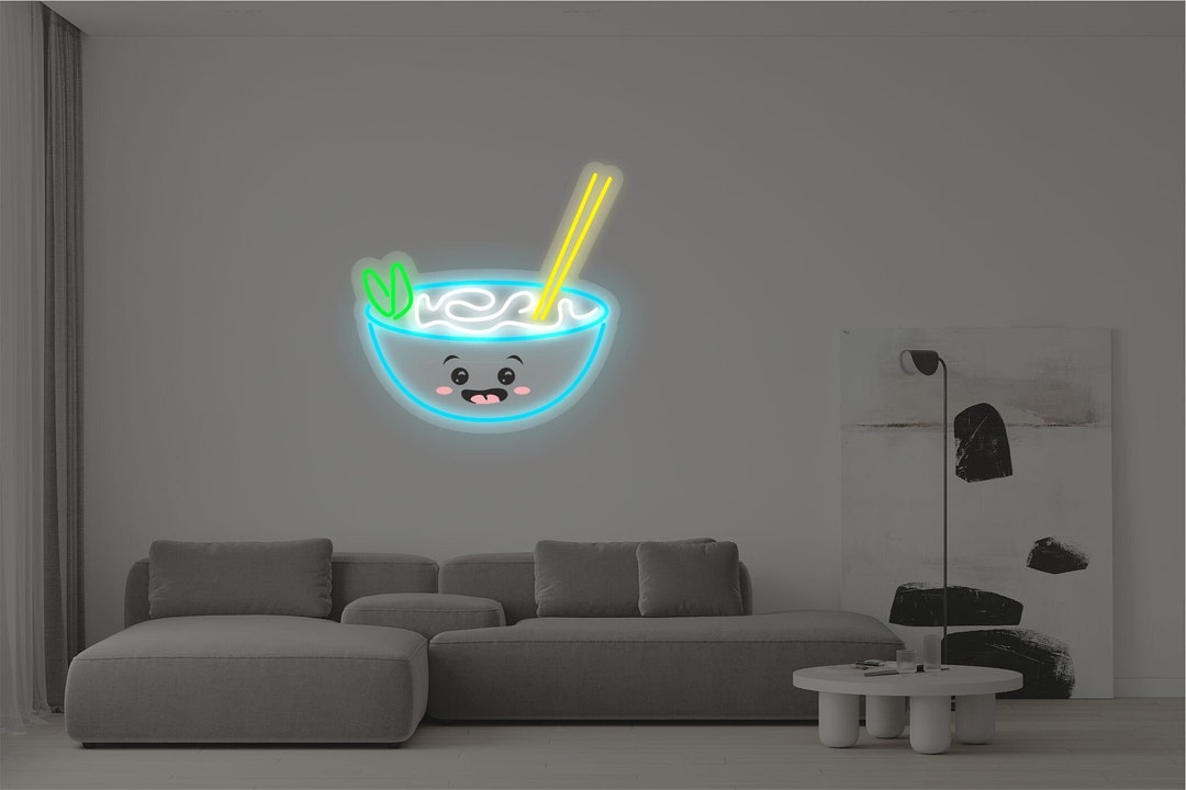 Ramen LED Neon Sign, Japanese Noodles Night Light, Food Wall Decor ...
