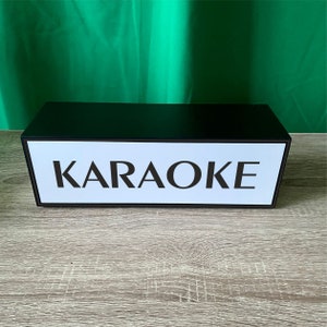Karaoke Sign | Small Table and Wall Lamp | USB Powered Light Sign - Etsy