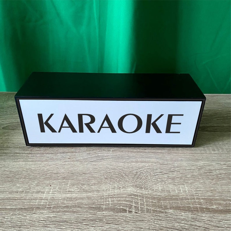 Karaoke Sign | Small Table and Wall Lamp | USB Powered Light Sign - Etsy