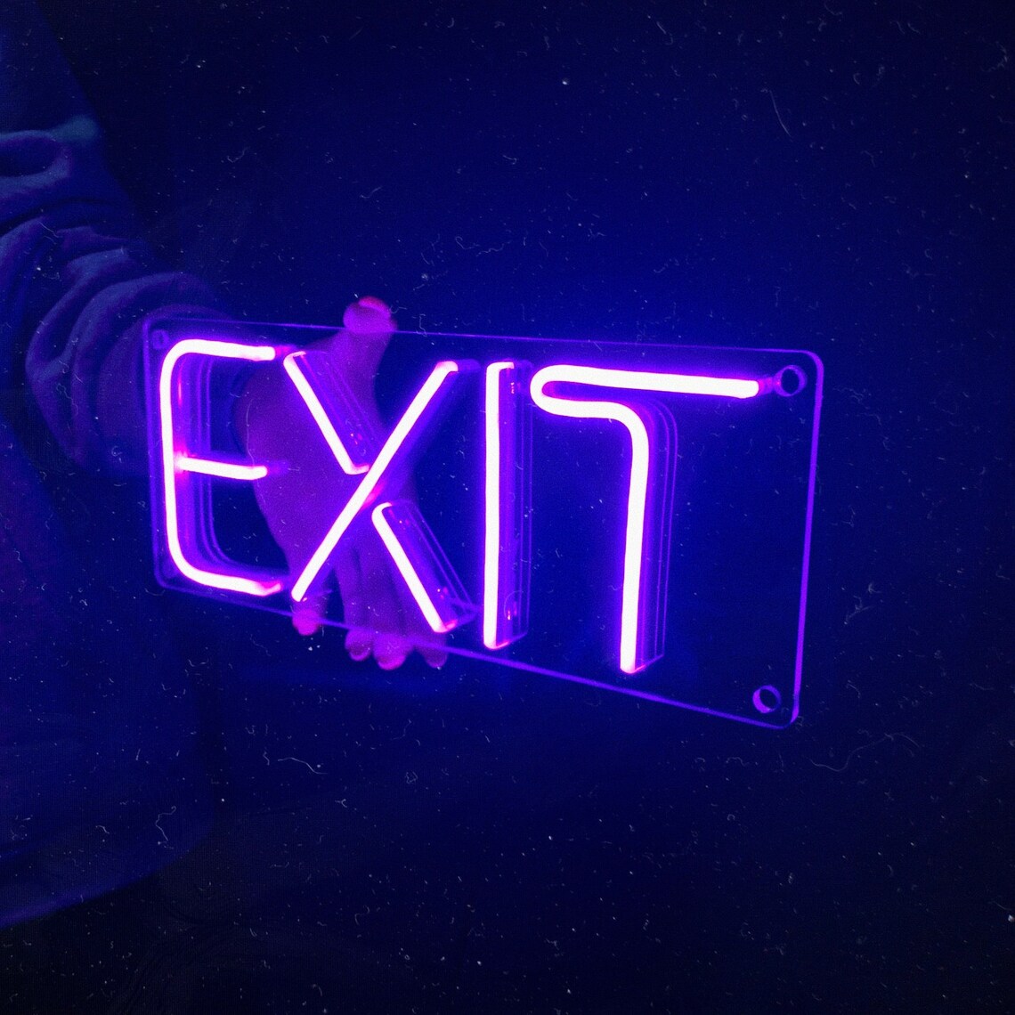 Exit LED Neon Sign Directional Exit Sign Business Exit - Etsy