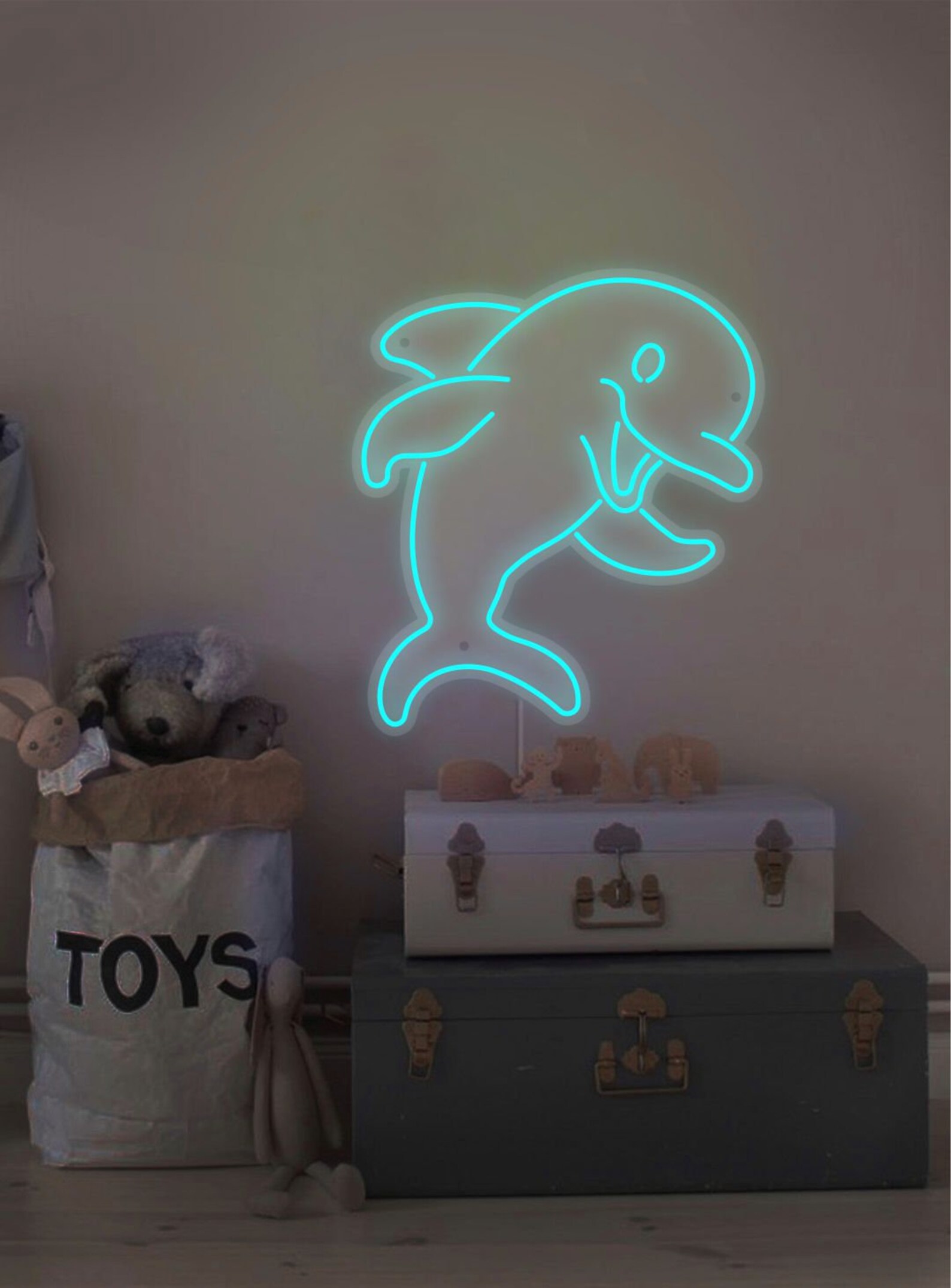 Dolphin LED Neon Sign | Nautical Sign | Dolphin Gift - Choose Your ...
