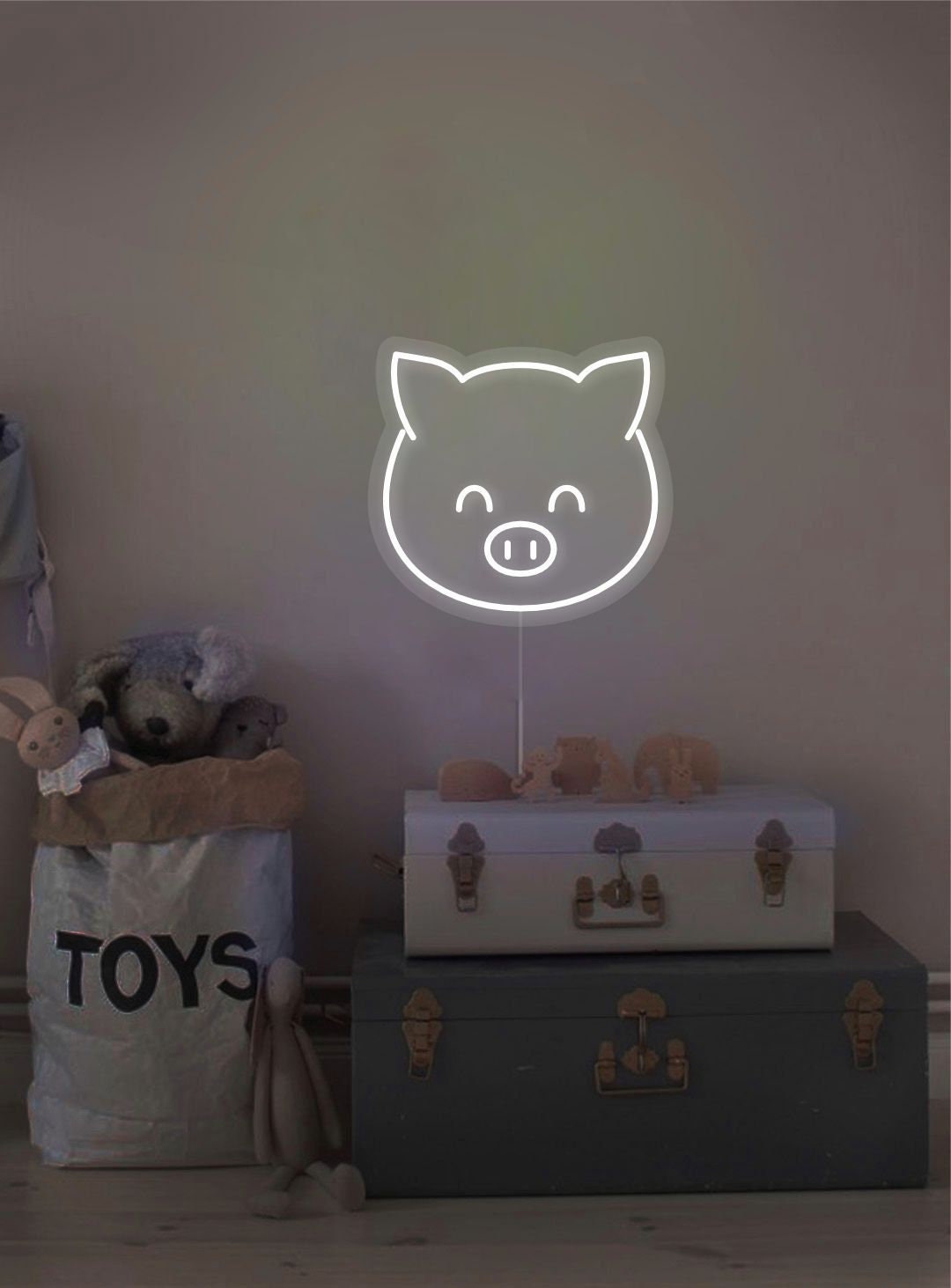 Cute Baby Pig LED Neon Sign Nursery Decor Restaurant Sign - Etsy