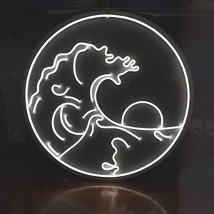 Sea Sunset Wave LED Neon Sign Sea and Ocean Beach Decor - Etsy