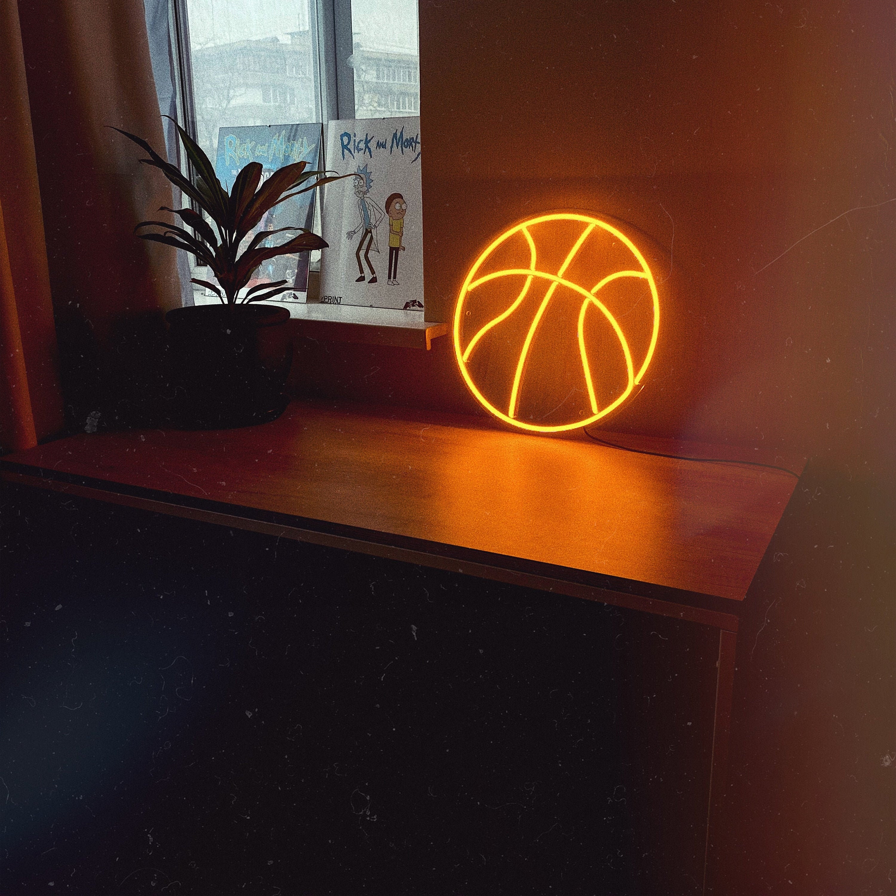 Basketball LED Neon Sign Choose Your Color and Control Your - Etsy UK