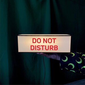 Do Not Disturb Sign | Table and Wall Light Box | Recording Studio Art ...