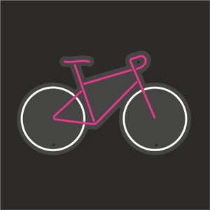 Bike LED Neon Sign | Bicycle Kids Wall Decor | Gift for Boy or Girl ...