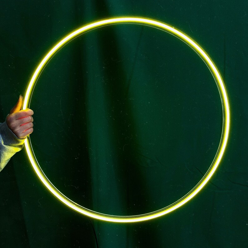 Circle Led Neon Sign Minimalistic Geometric Decor Modern Art - Etsy