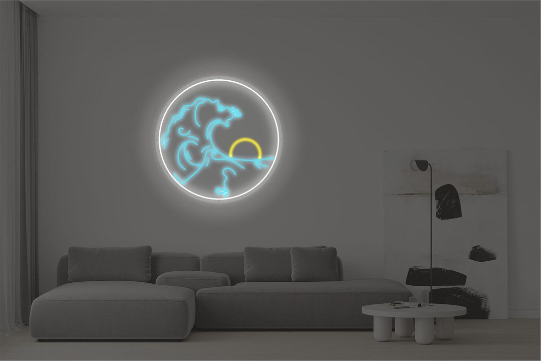Sea Sunset Wave LED Neon Sign Sea and Ocean Beach Decor - Etsy