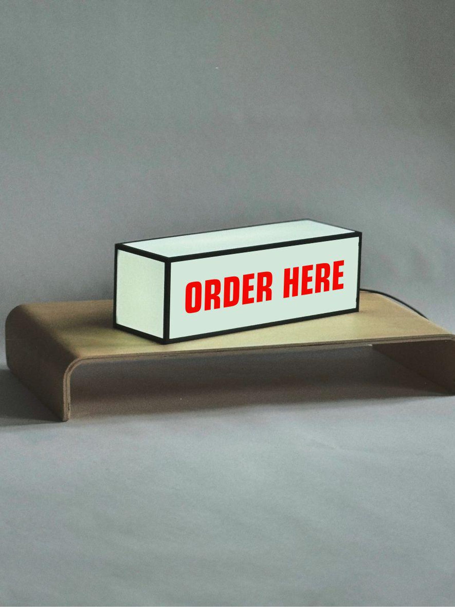 Order Here & Collect Here LED Light Box Set | Takeaway Sign | Cafe ...