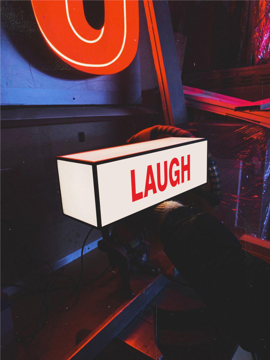 Applause Sign | Table and Wall Light Box | Laugh Sign | Illuminated Boo ...