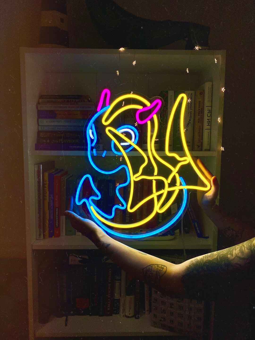 Cute Dragon LED Neon Sign | Bedroom Decor Teens, Bright Wall Art ...