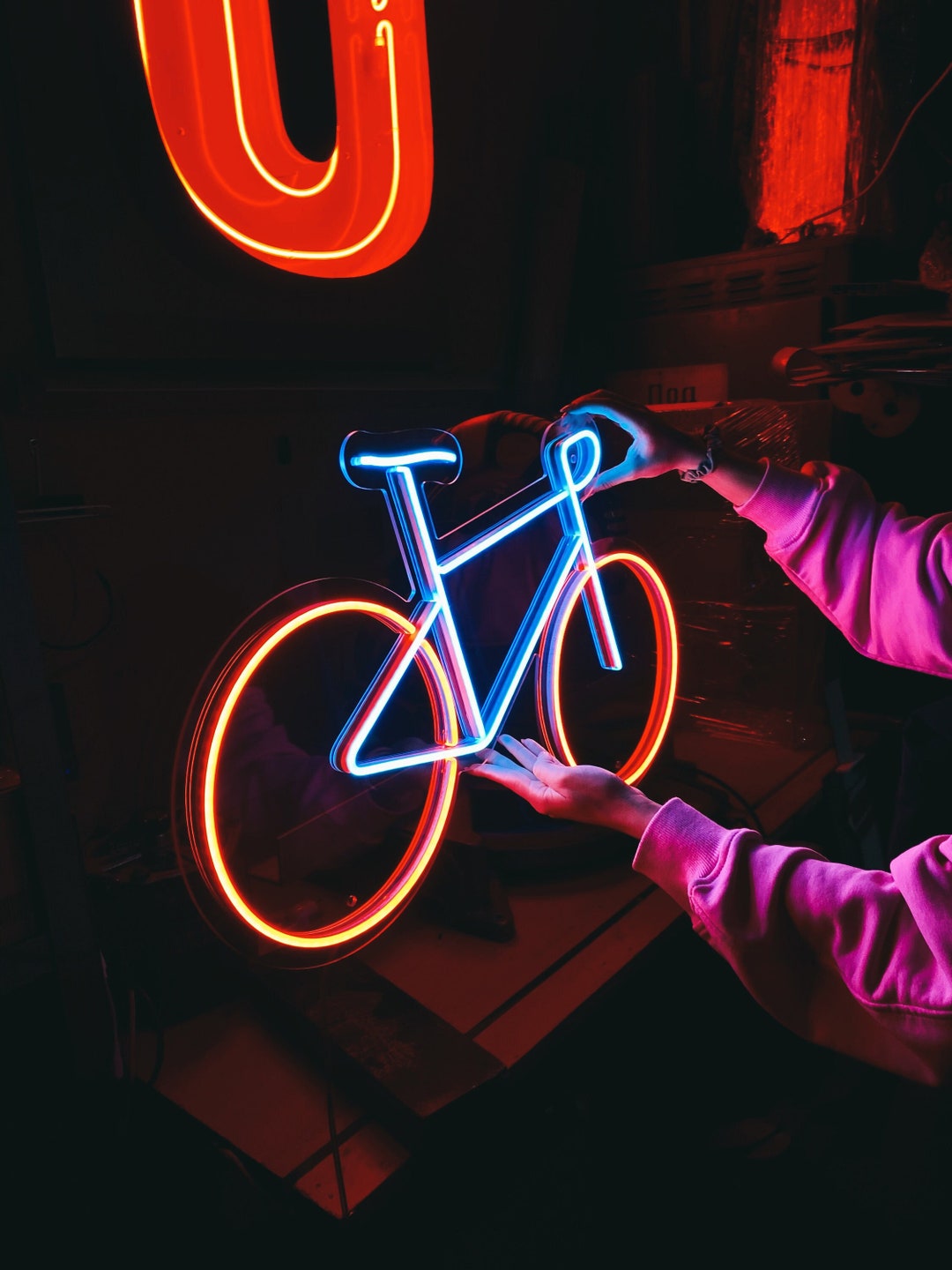 Bike LED Neon Sign | Bicycle Kids Wall Decor | Gift for Boy or Girl ...