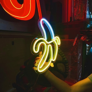 Banana LED Neon Sign - Choose Your Color, Size and Control Your ...