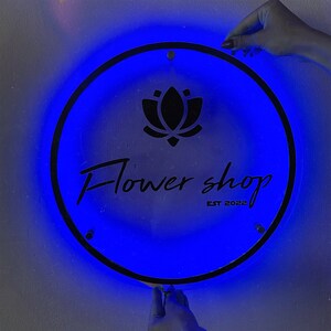 Custom Backlit Acrylic Sign | Customized Business Sign | Light up Signs ...