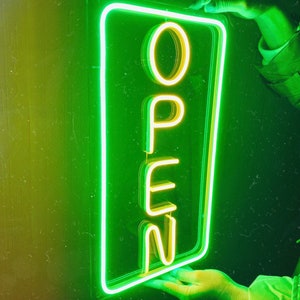Open LED Neon Sign | Navigation Sign for Shop | Direction Light for ...