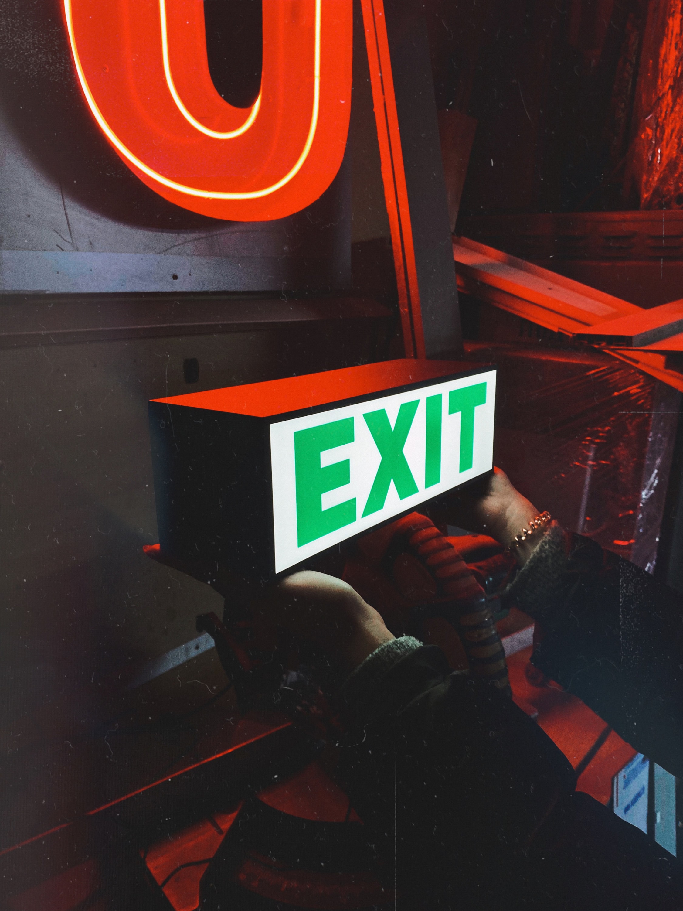 Exit Sign | Table and Wall Light Box | Table Decor | Illuminated Sign ...