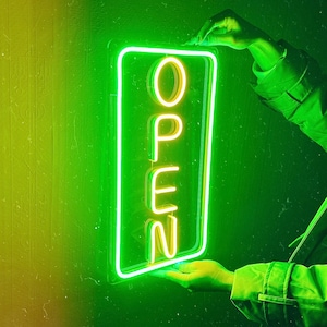 Open LED Neon Sign | Navigation Sign for Shop | Direction Light for ...