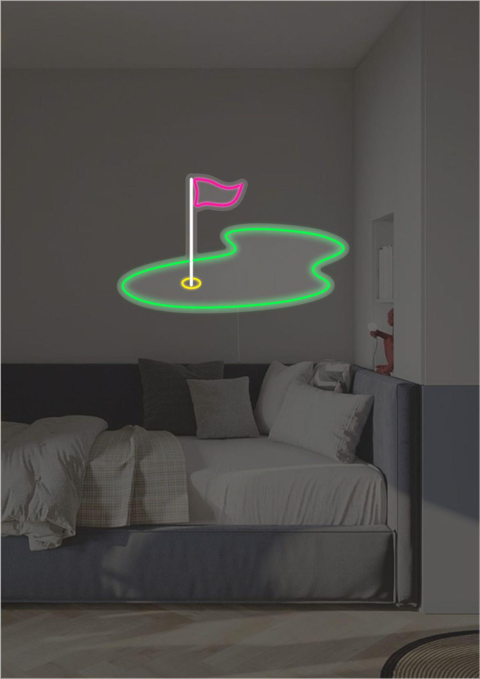 Golf Course LED Neon Sign | Golf Room Decor | Unique Golf Gift - Etsy