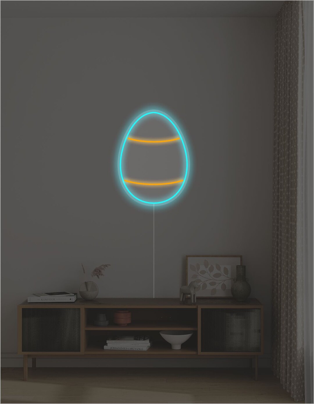 Easter Egg Led Neon Sign | Egg Decor - Choose Your Color, Size and ...