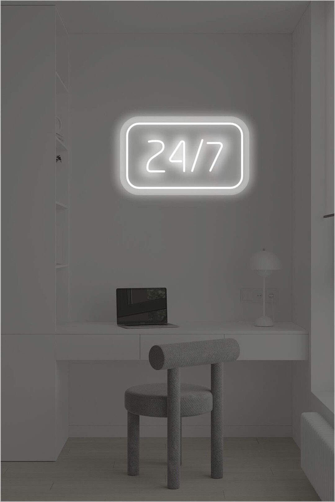 24/7 LED Neon Sign Navigation Sign Direction Light for Business Door ...