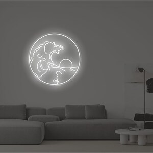 Sea Sunset Wave LED Neon Sign Sea and Ocean Beach Decor - Etsy