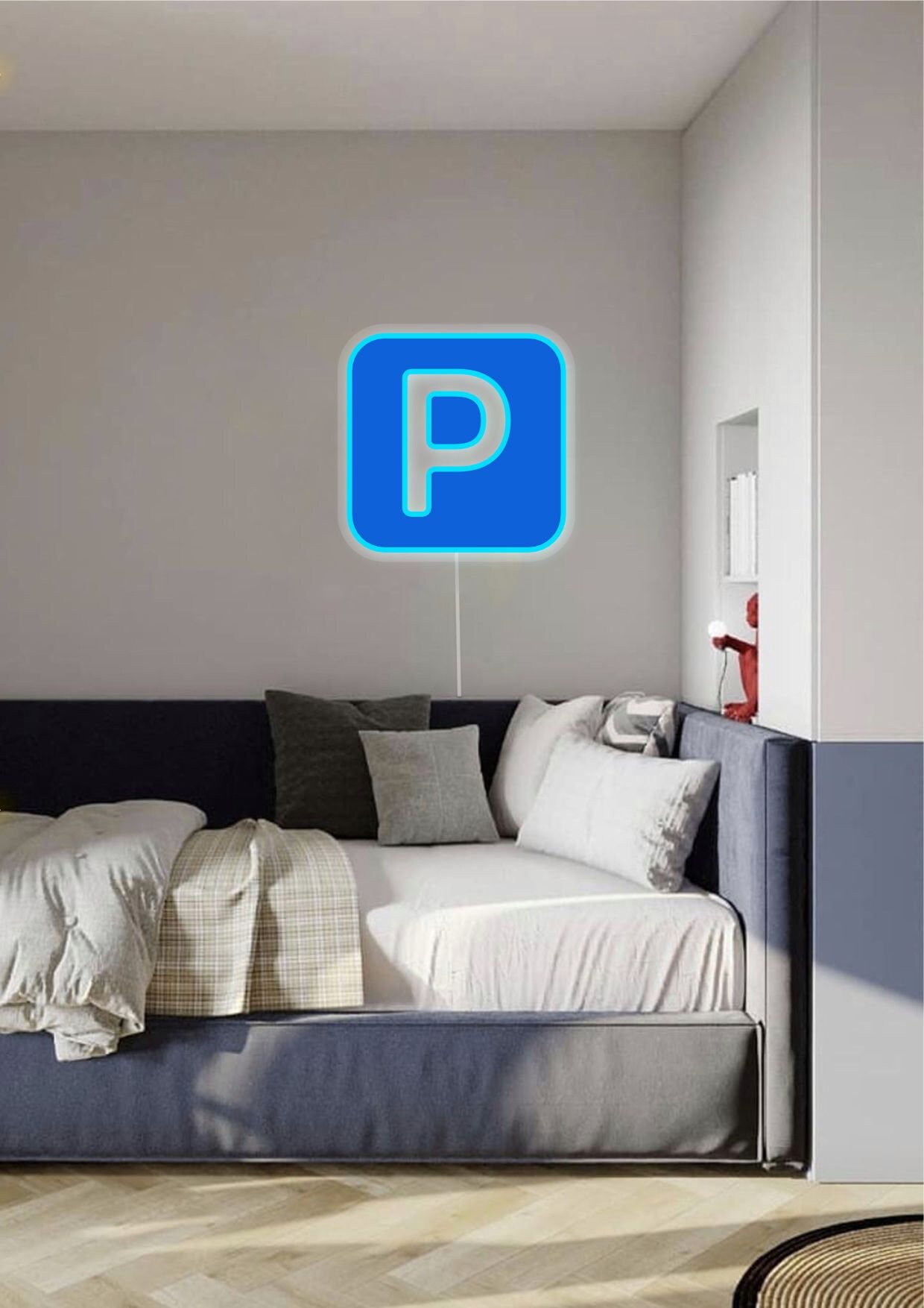 Parking LED Neon Sign | Car Guy Gift | Man Cave and Garage Decor ...