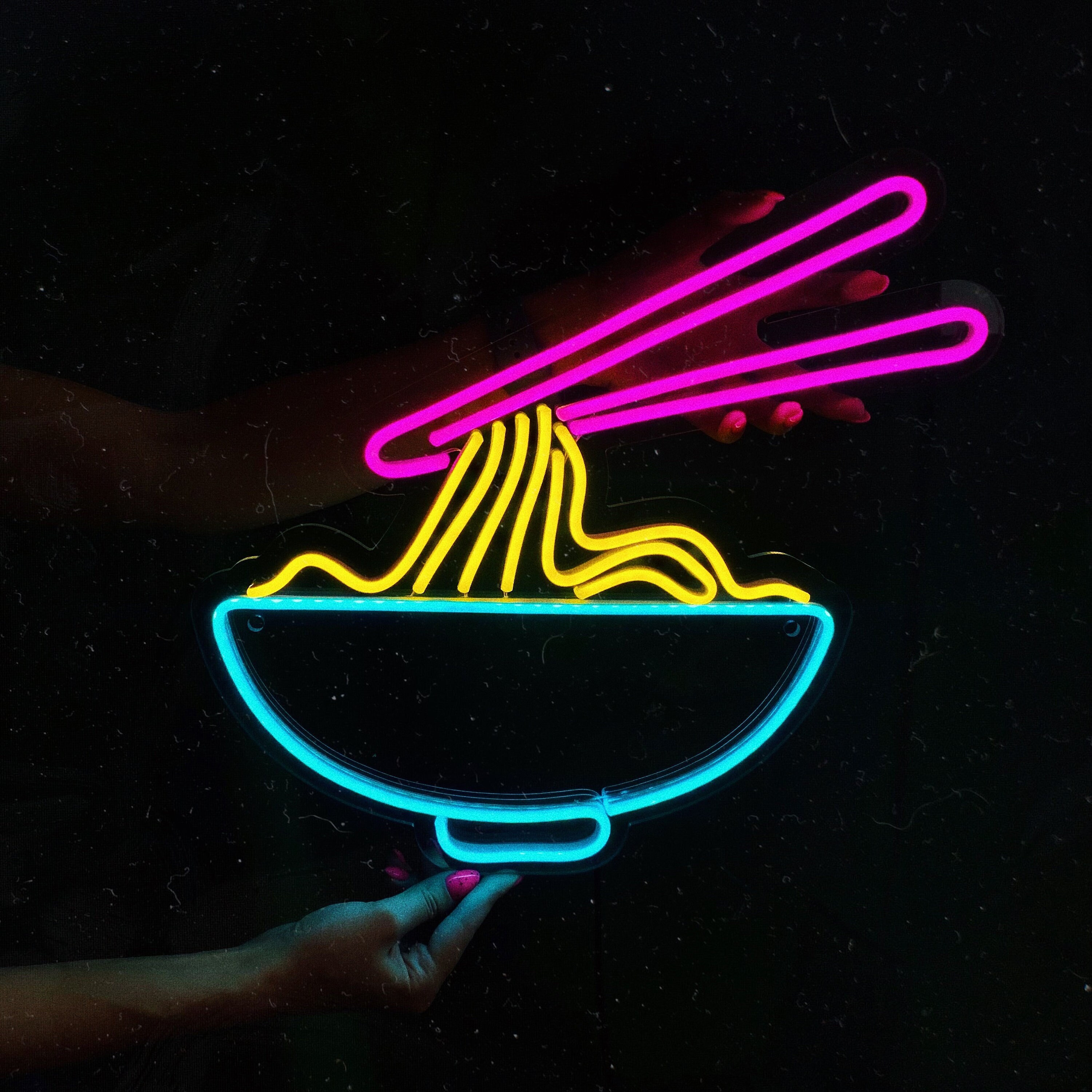 Ramen LED Neon Sign Personalized Noodles Bowl Wall Art - Etsy UK