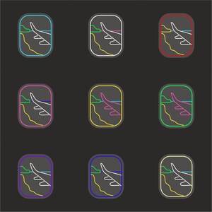 Plane Window Led Neon Sign | Travel Art Home Decor | Sunset &sunrise ...