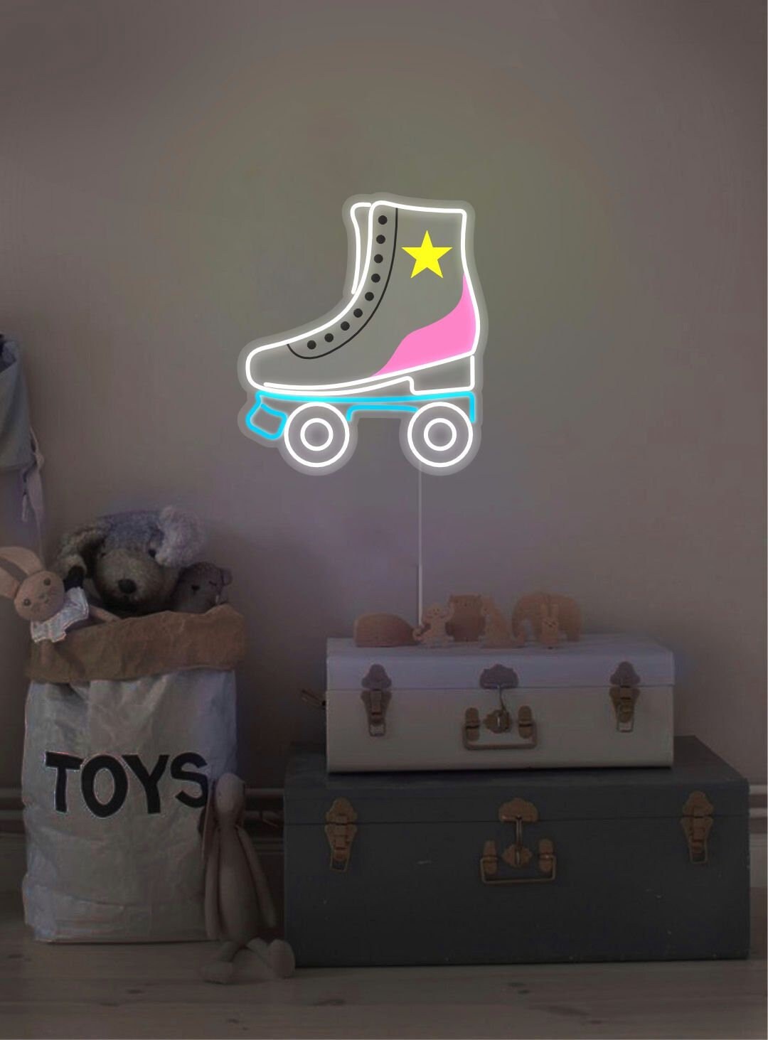 Roller Skate Led Neon Sign Roller Skating Party 90s Theme - Etsy