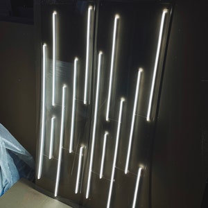 Abstract Lines, Neon Sign in Minimalist Style - Etsy