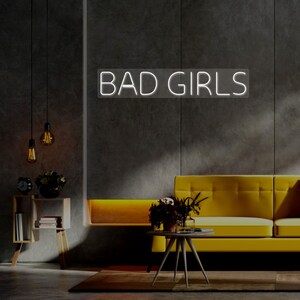 Bad Girls LED Neon Sign | Bedroom Wall Decor | Neon Bar Sign | Neon ...