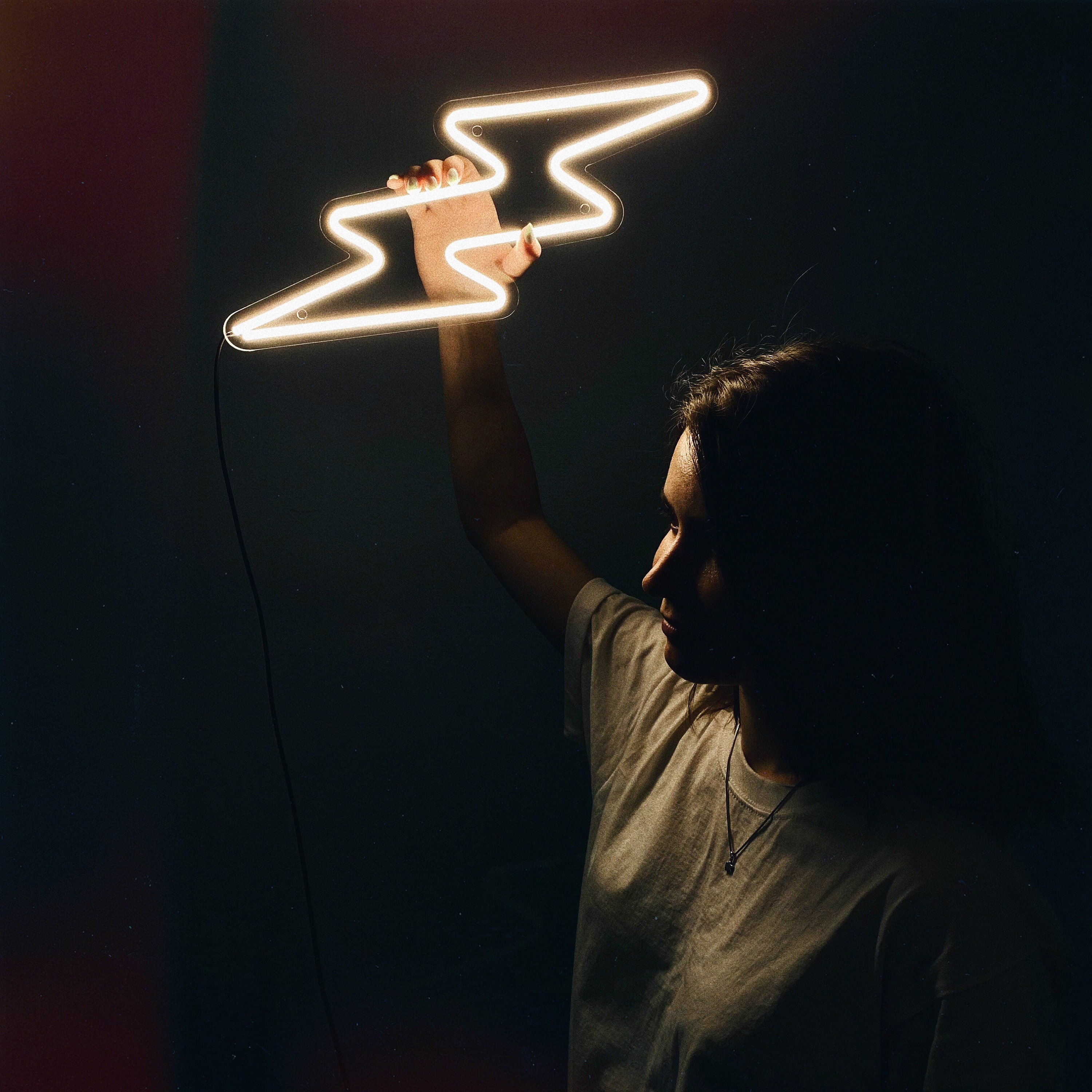 Lightning Bolt LED Neon Sign, Kids Night Light, Thunder Bolt Wall Decor ...