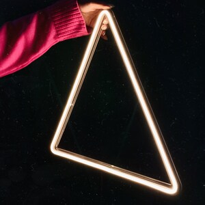 Triangle Led Neon Sign, Minimalistic Geometric Decor - Choose Your ...