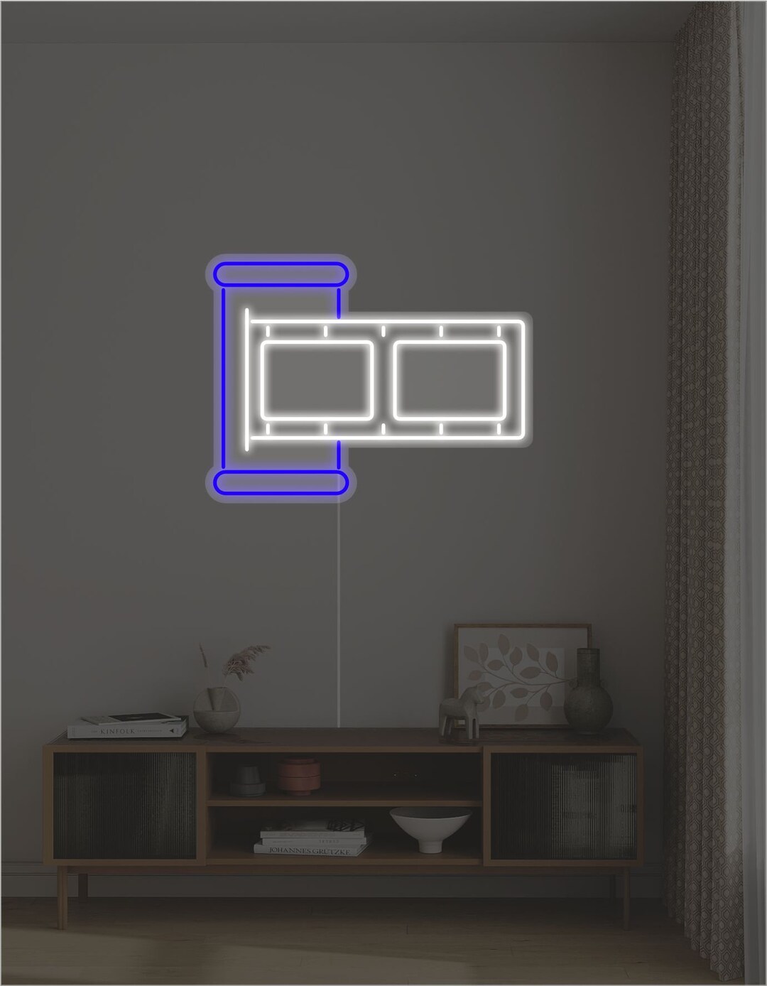 Camera Roll LED Neon Sign | Film Strip Wall Decor | Movie Lovers Gifts ...
