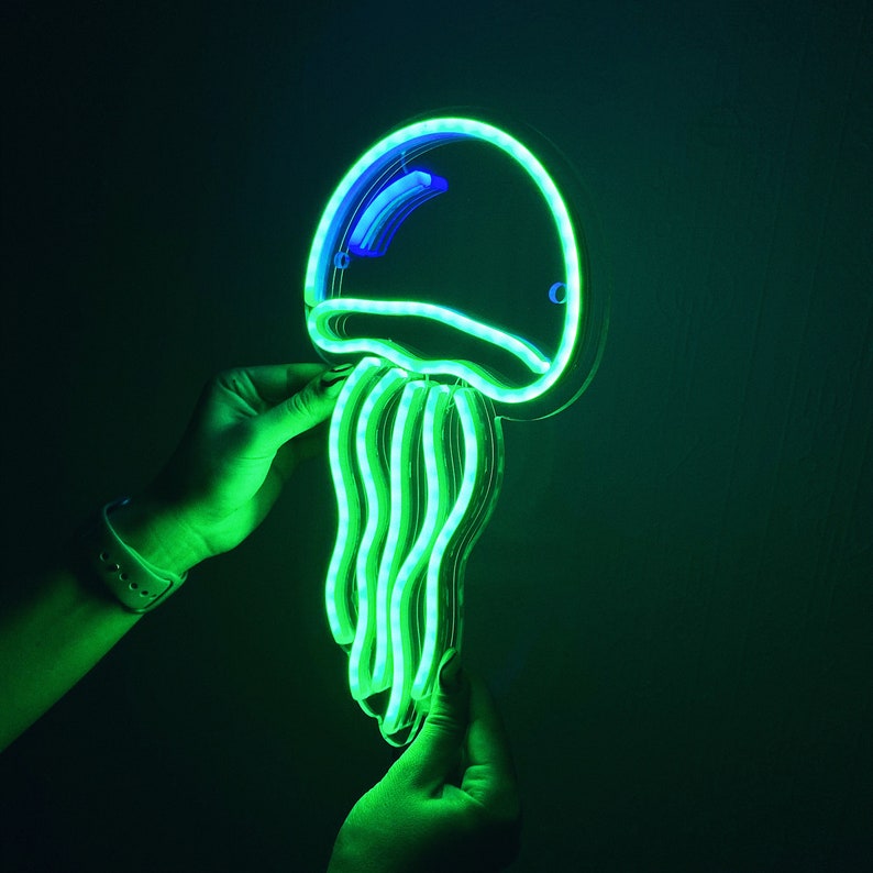 Jellyfish LED Neon Sign | Under the Sea Vibes With Jellyfish Lamp ...