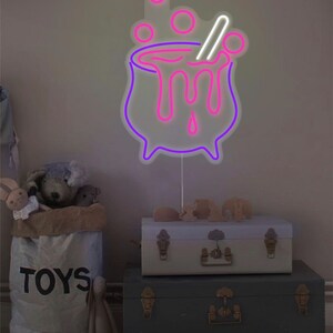 Witch Brew LED Neon Sign - Spooky Halloween Decor for Your Witchy Home ...