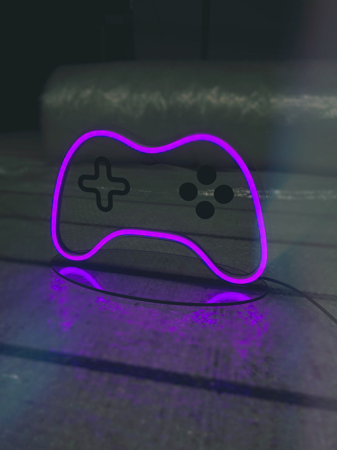 Gamepad LED Neon Sign, Switch Controller Table Lamp, Decor for Game ...