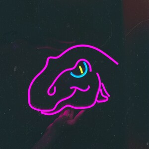 Dinosaur LED Neon Sign | Animal Wall Decor, Bright Wall Art, Gifts for ...