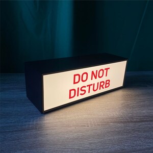 Do Not Disturb Sign | Table and Wall Light Box | Recording Studio Art ...