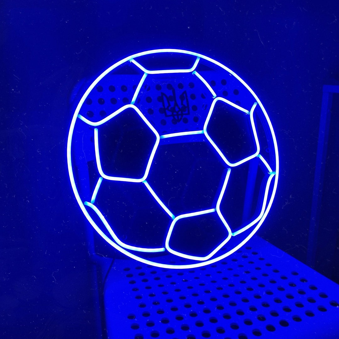 Soccer Ball LED Neon Sign | Football | Sport Decor for Kids Room ...