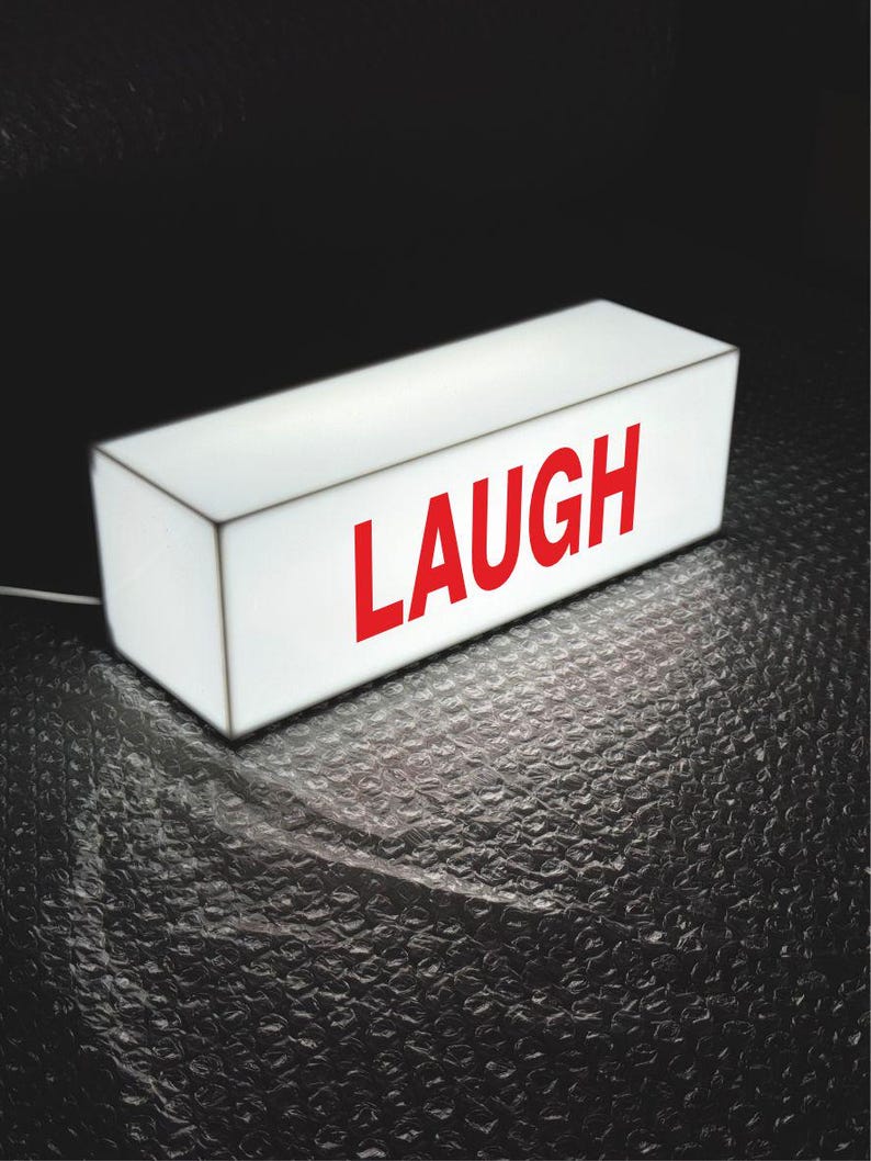 Applause Sign | Table and Wall Light Box | Laugh Sign | Illuminated Boo ...