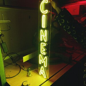 Cinema LED Neon Sign | Movie Room Wall Art | Theater Gifts - Etsy