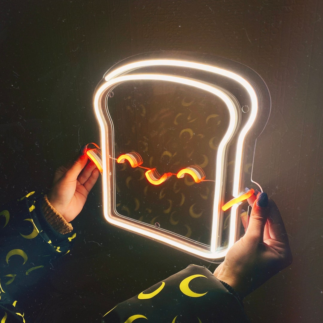 Cute Toast LED Neon Sign Kawaii Breakfast Gift Kids Room - Etsy